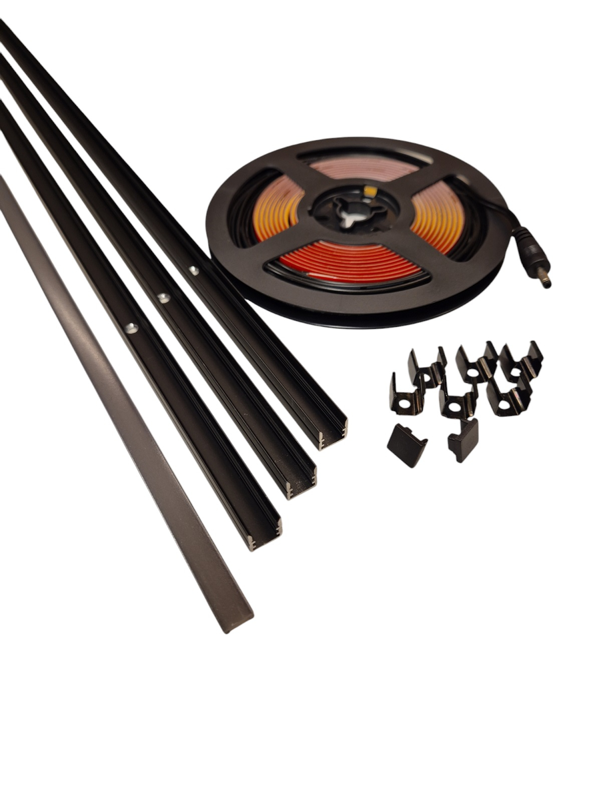 LEDexperten | Module Akustikpanel LED Lys Sæt i 3000K (240 cm) i Sort