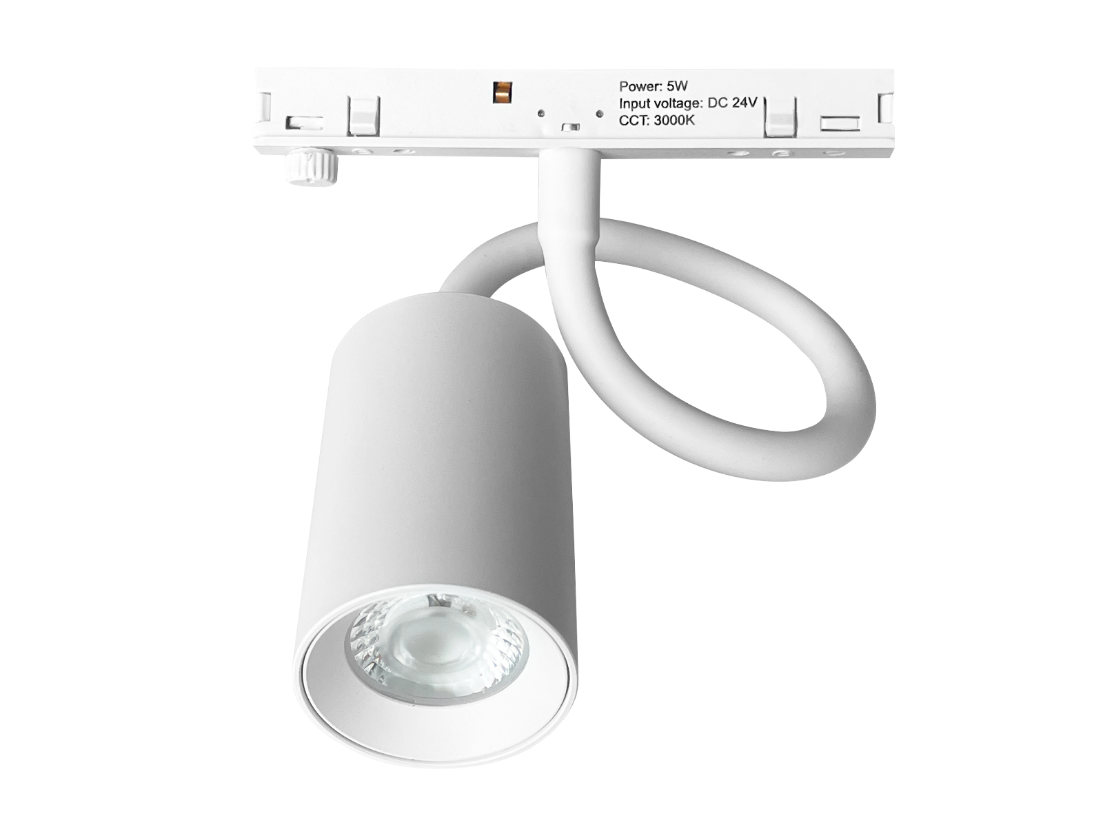 LEDexperten | CLICK Flex LED Skinne spot 5W 24V 3000K Dæmpbar Ra90 - Hvid