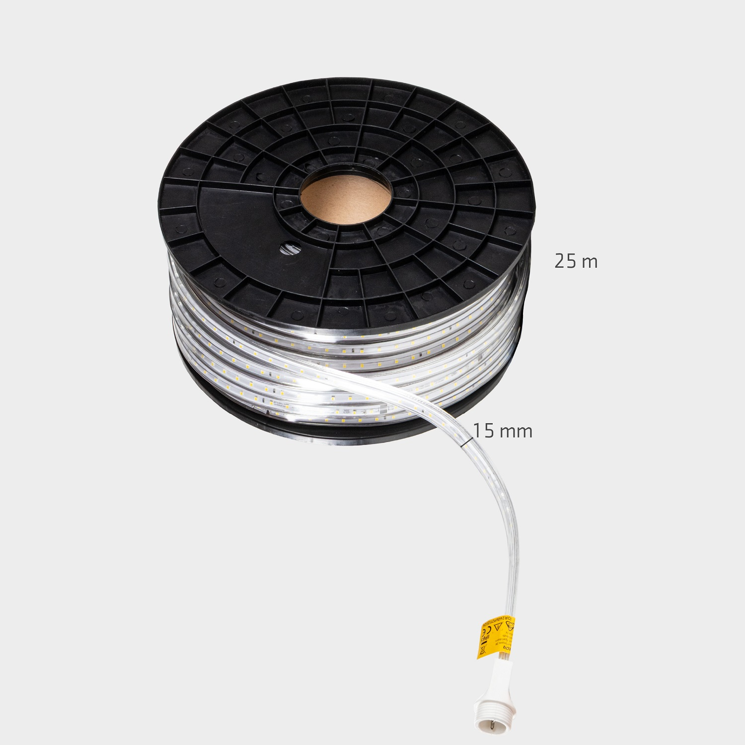 LEDexperten | PRO LIGHT LED Strip 230V i 5000K, 185W, IP65 - 25 Meter